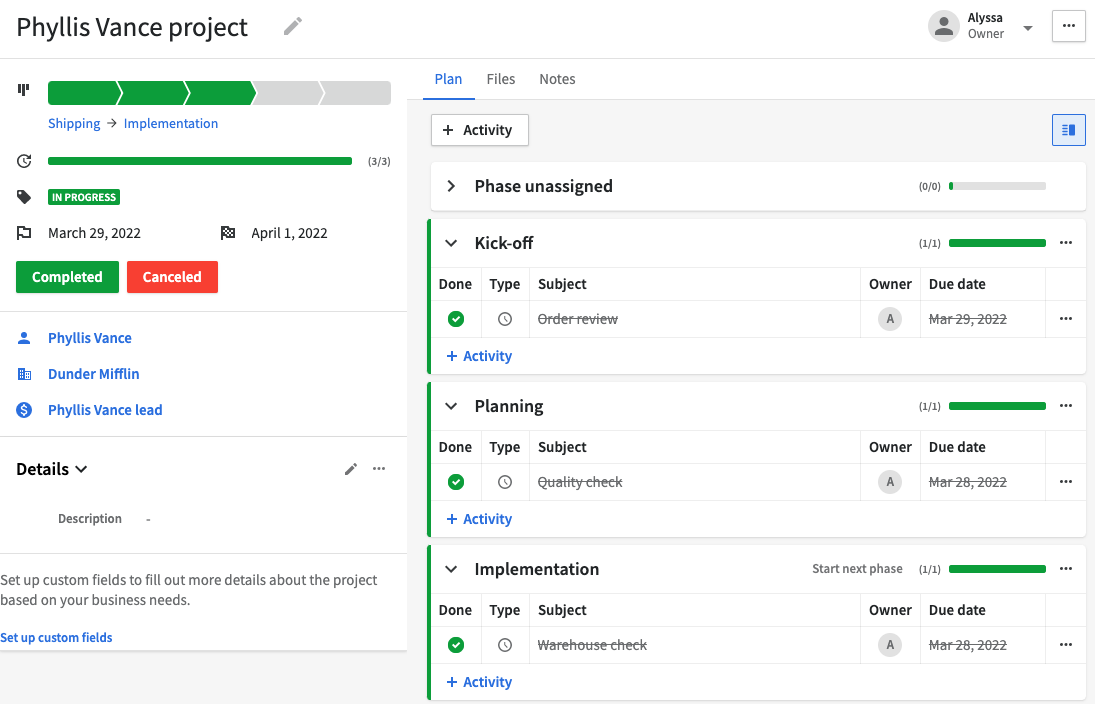 Projects by Pipedrive - Knowledge Base | Pipedrive